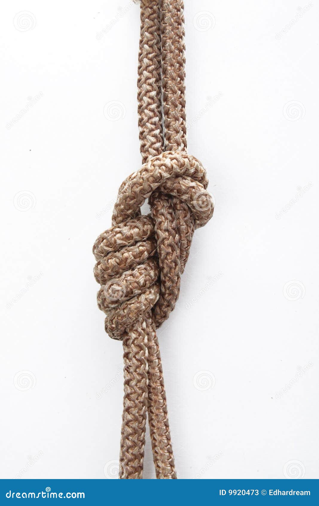Rope Knot on White Background Stock Image - Image of hitch, closeup ...