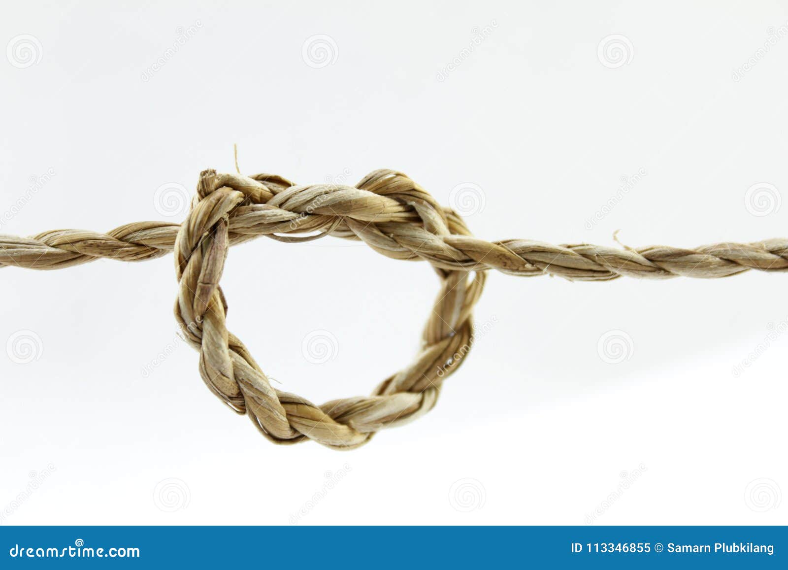 Rope and knotted rope stock image. Image of knot, line - 113346855