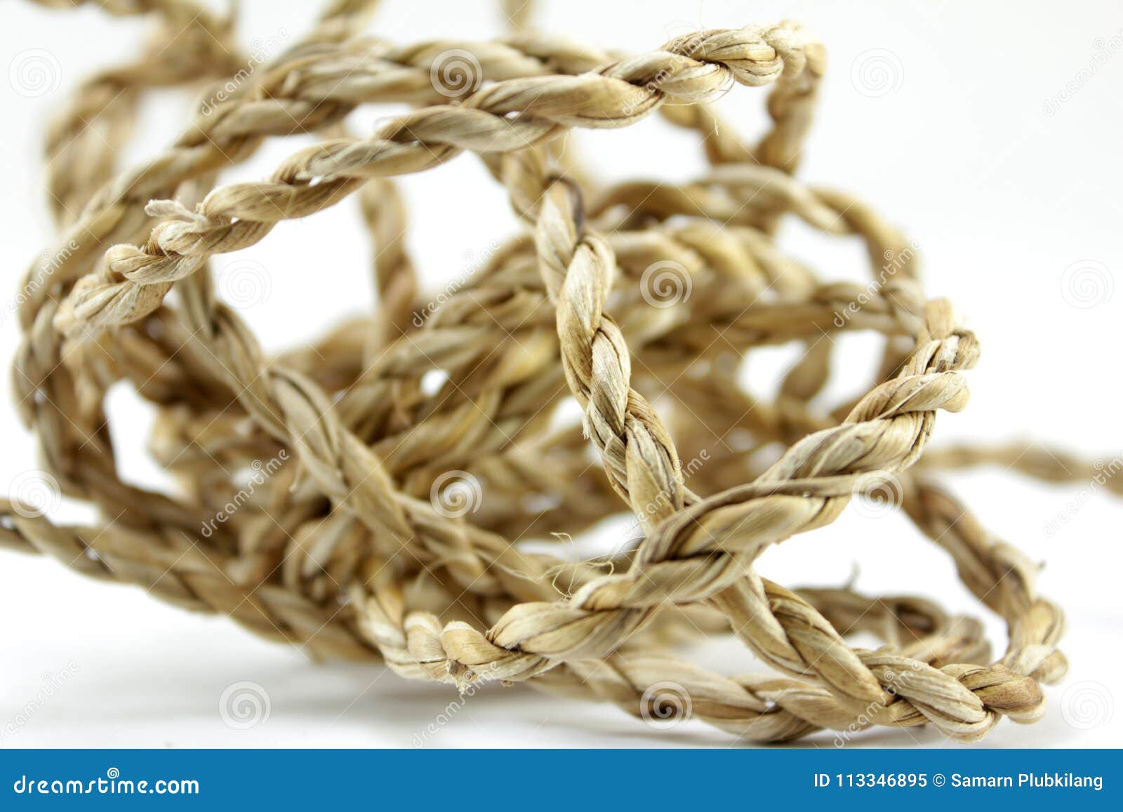 Rope and knotted rope stock image. Image of line, cordage - 113346895