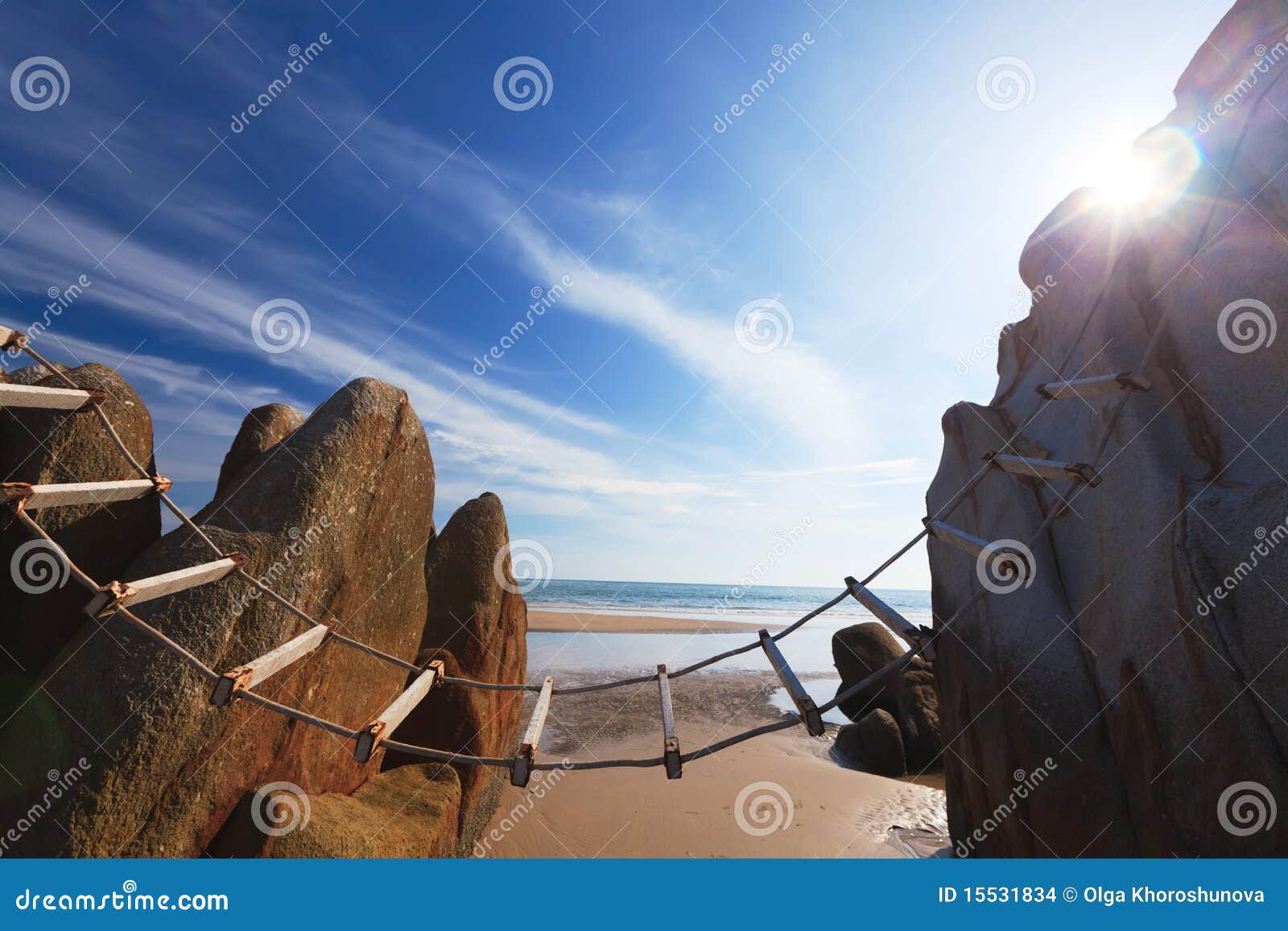 Rope-ladder stock photo. Image of outdoor, sunlight, climbing - 15531834