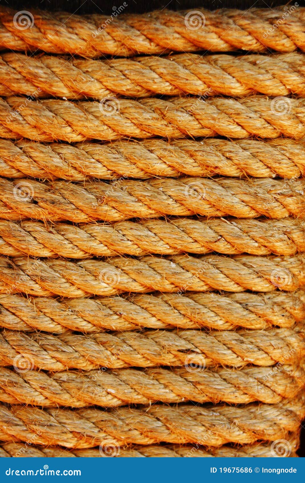 Rope light brown. stock photo. Image of cable, reliable - 19675686