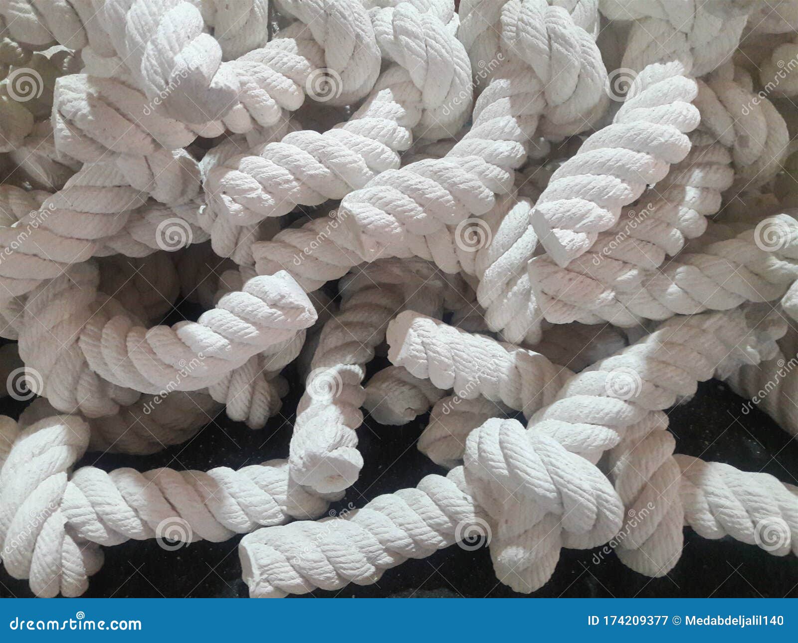 Rope Like Shapes Made of Plaster Stock Image - Image of white, morocco ...
