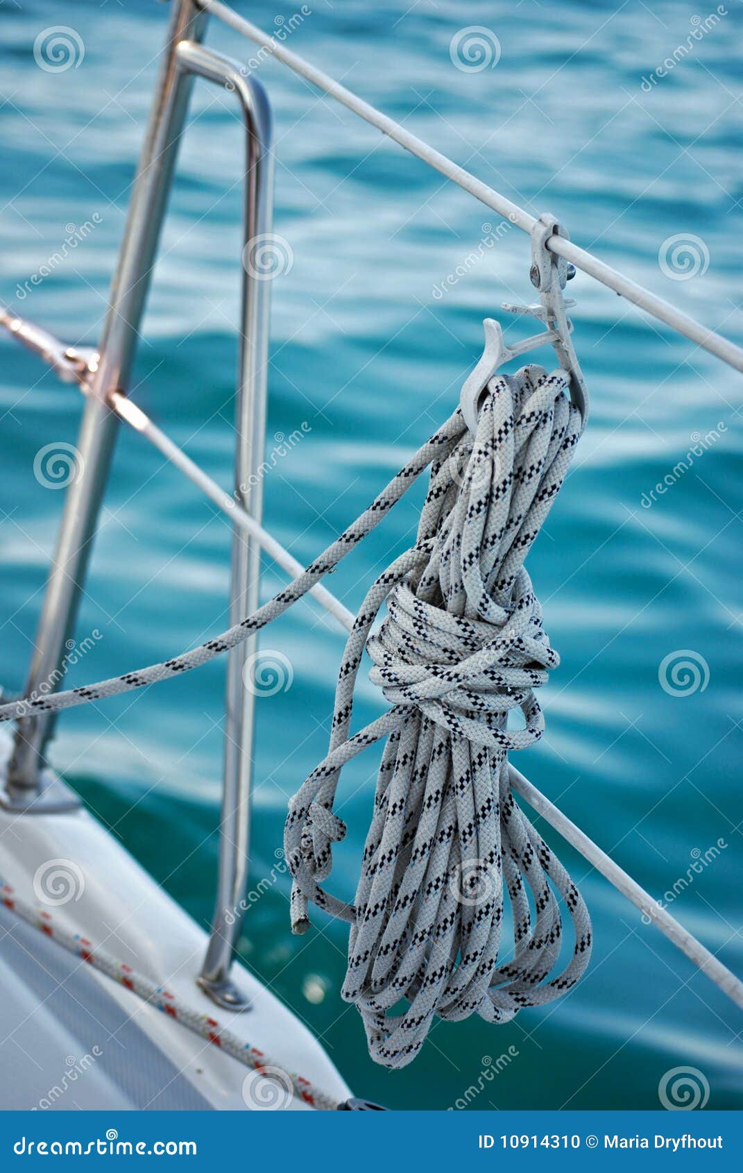 Rope Lines stock photo. Image of nylon, hook, marine - 10914310