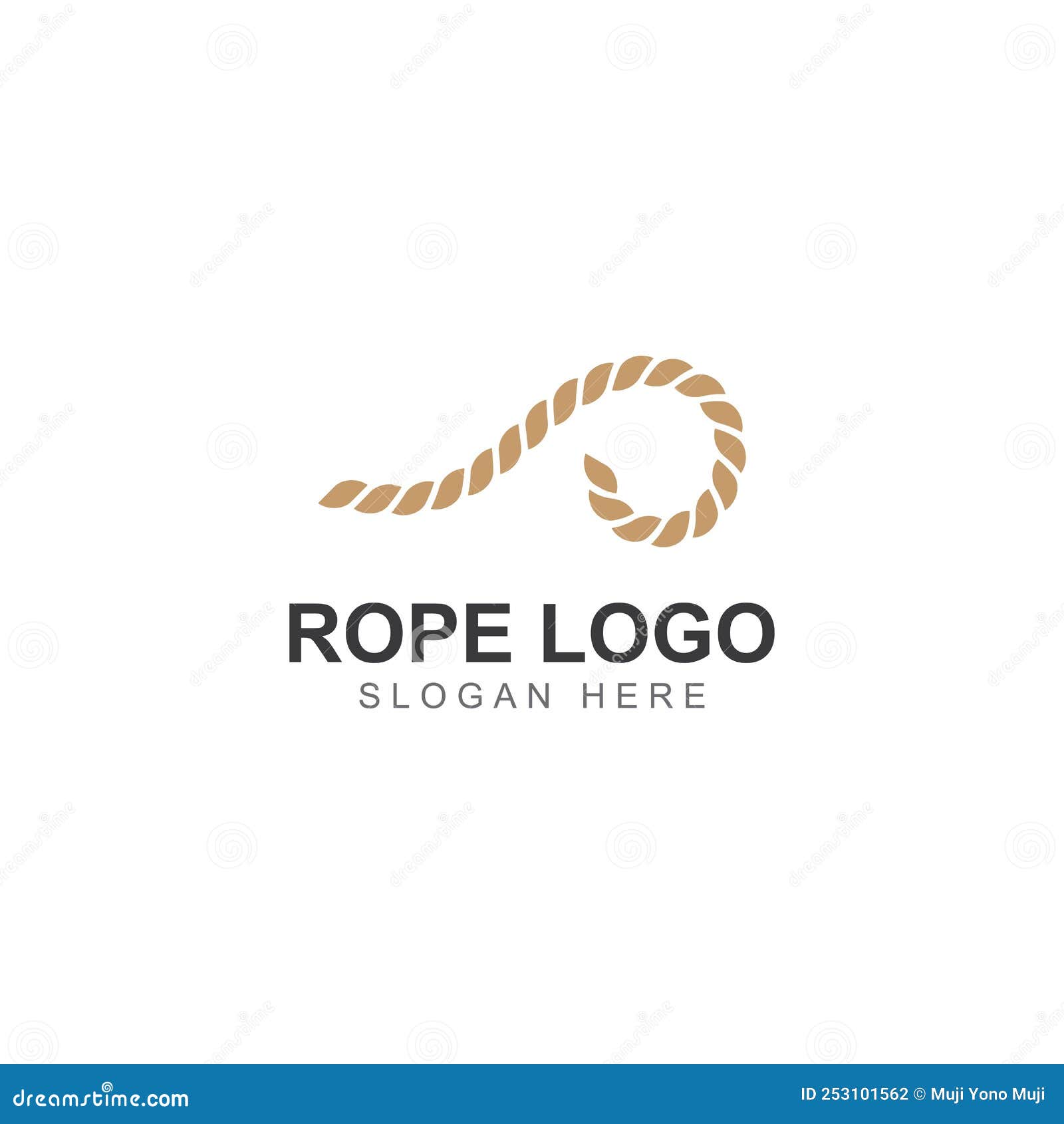 Rope Logo Using a Vector Illustration Design Template Stock Vector ...