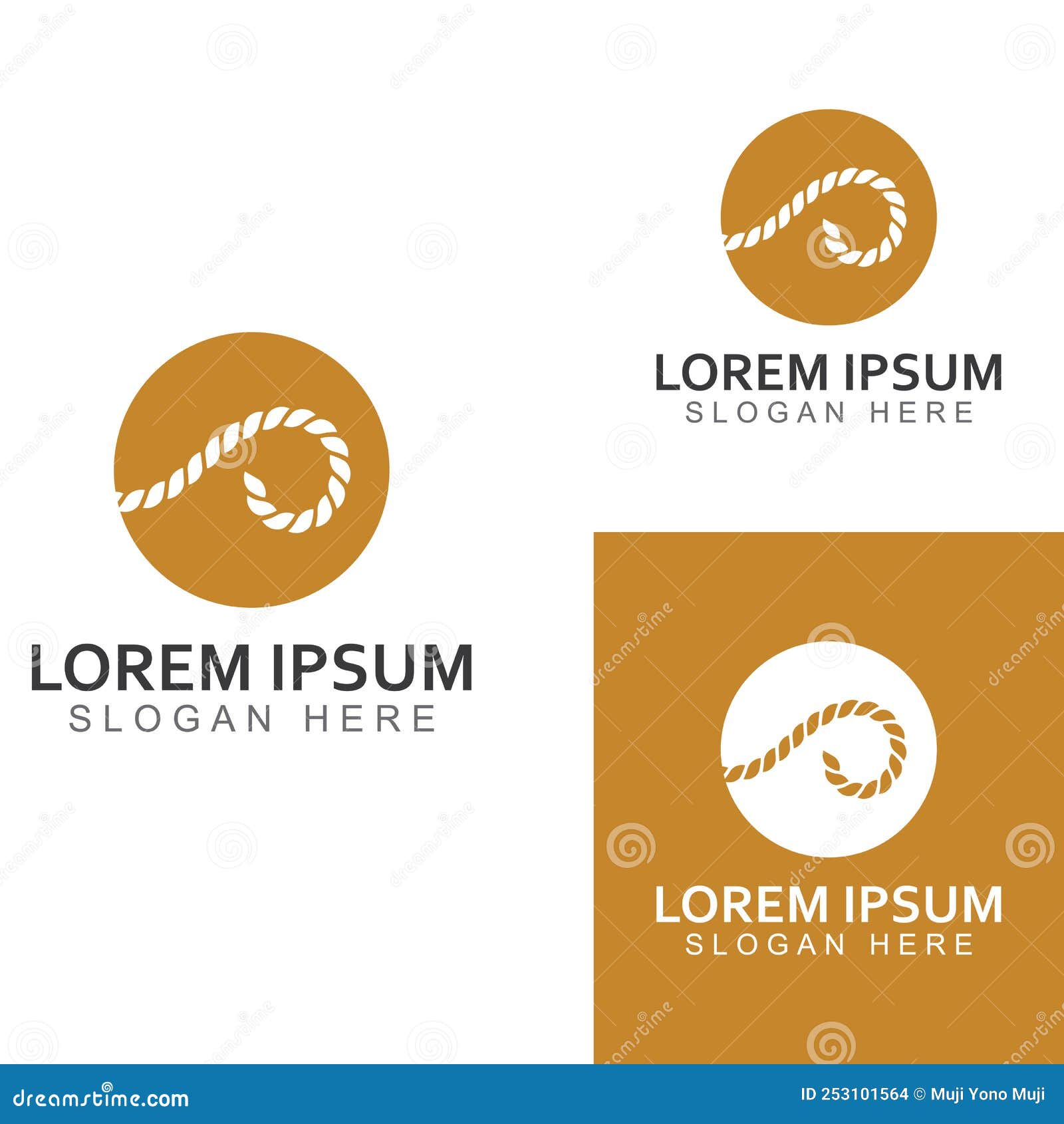 Rope Logo Using a Vector Illustration Design Template Stock Vector ...