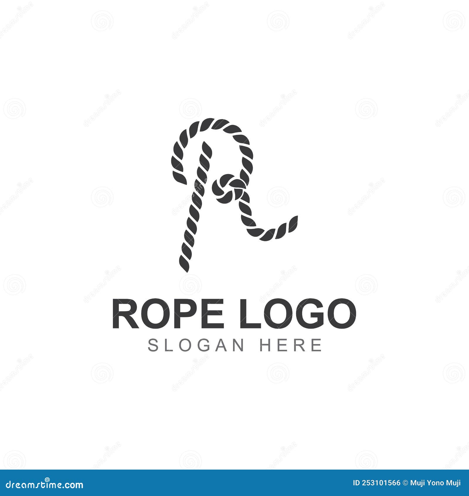 Rope Logo Using a Vector Illustration Design Template Stock Vector ...