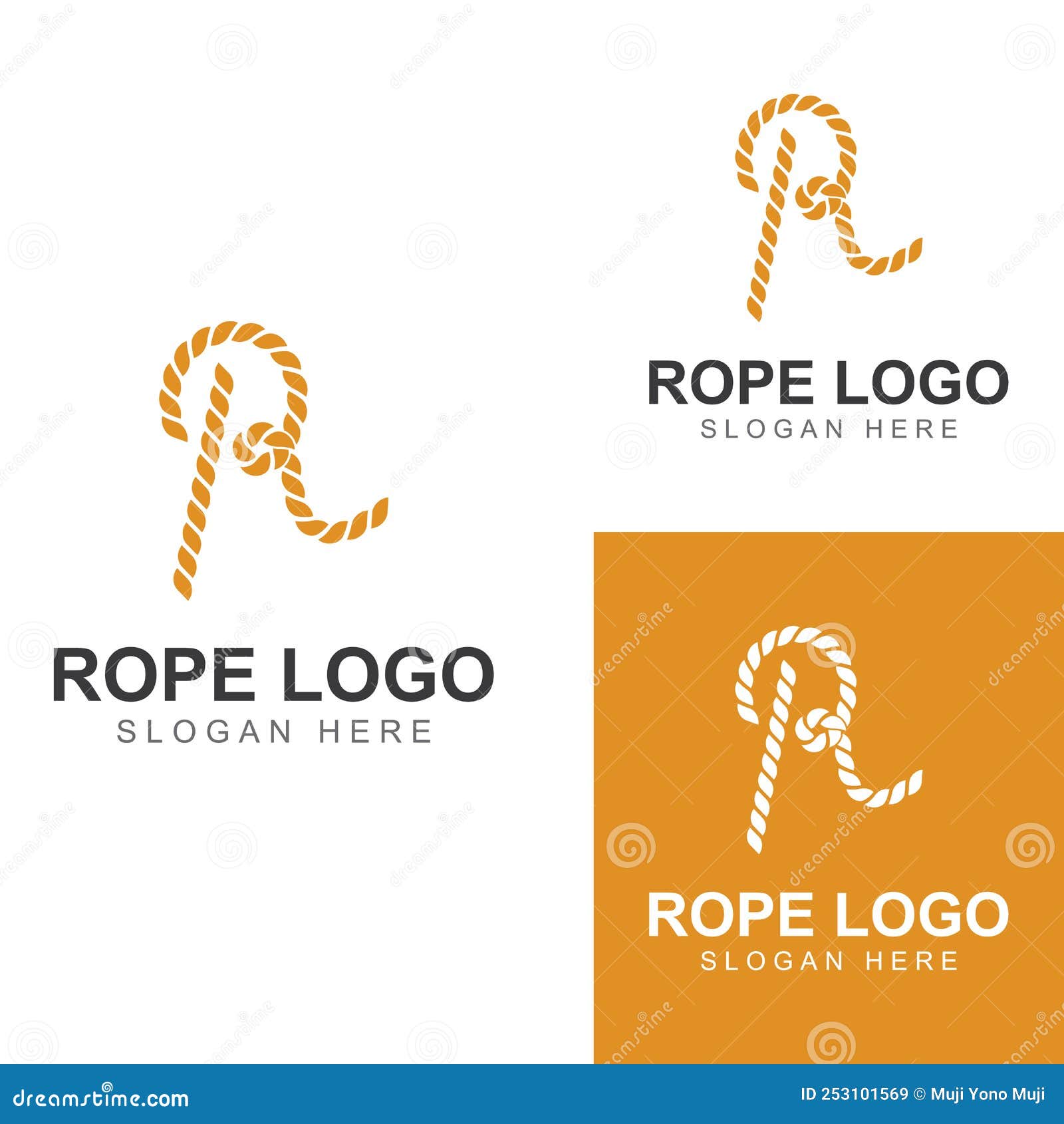 Rope Logo Using a Vector Illustration Design Template Stock Vector ...