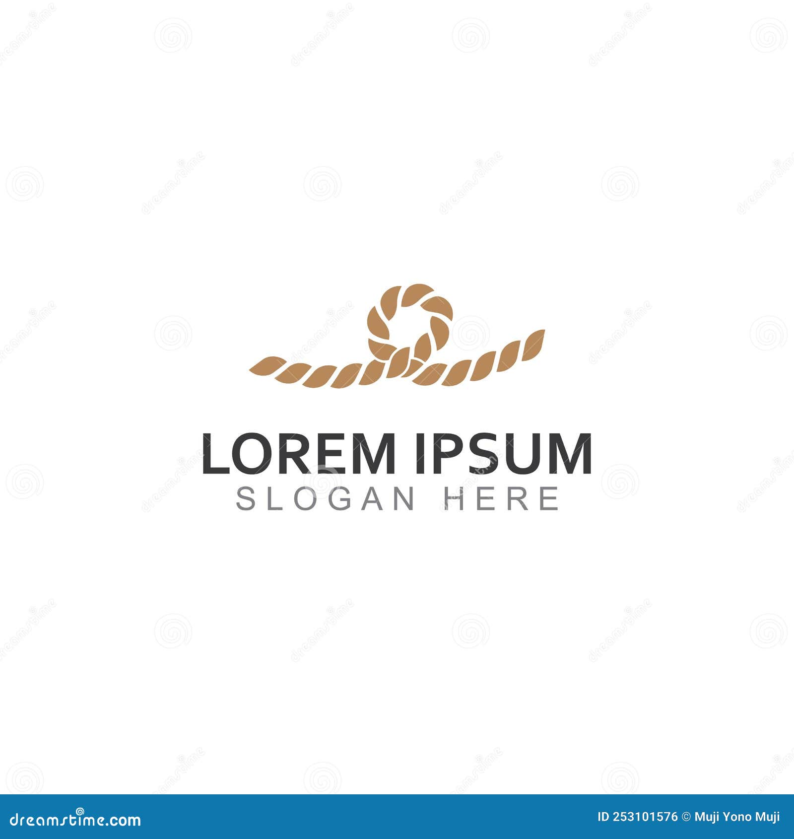 Rope Logo Using a Vector Illustration Design Template Stock Vector ...