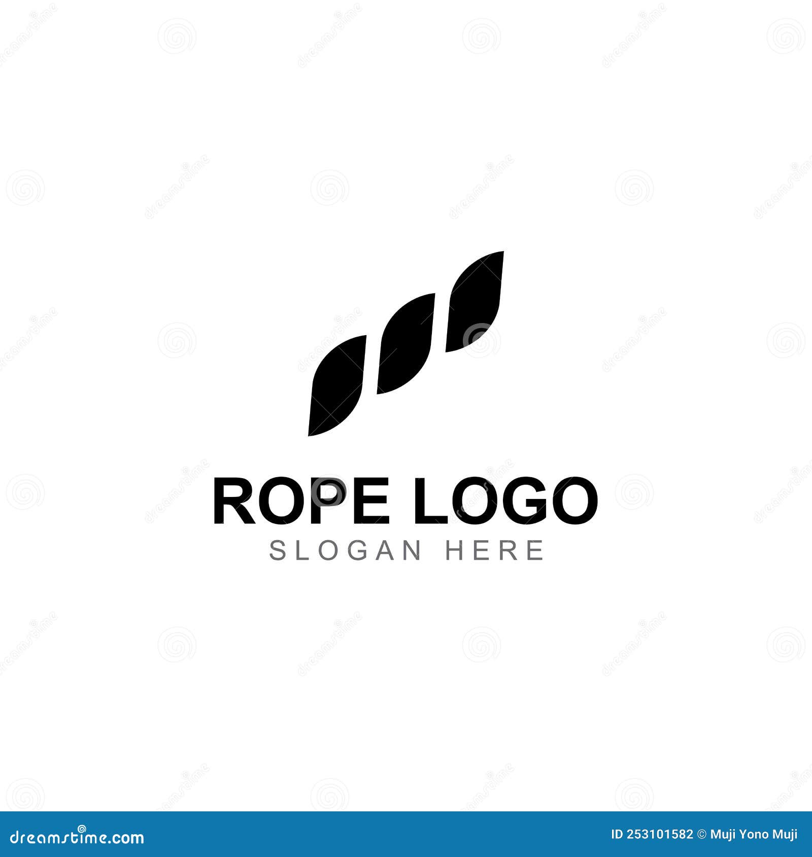 Rope Logo Using a Vector Illustration Design Template Stock Vector ...