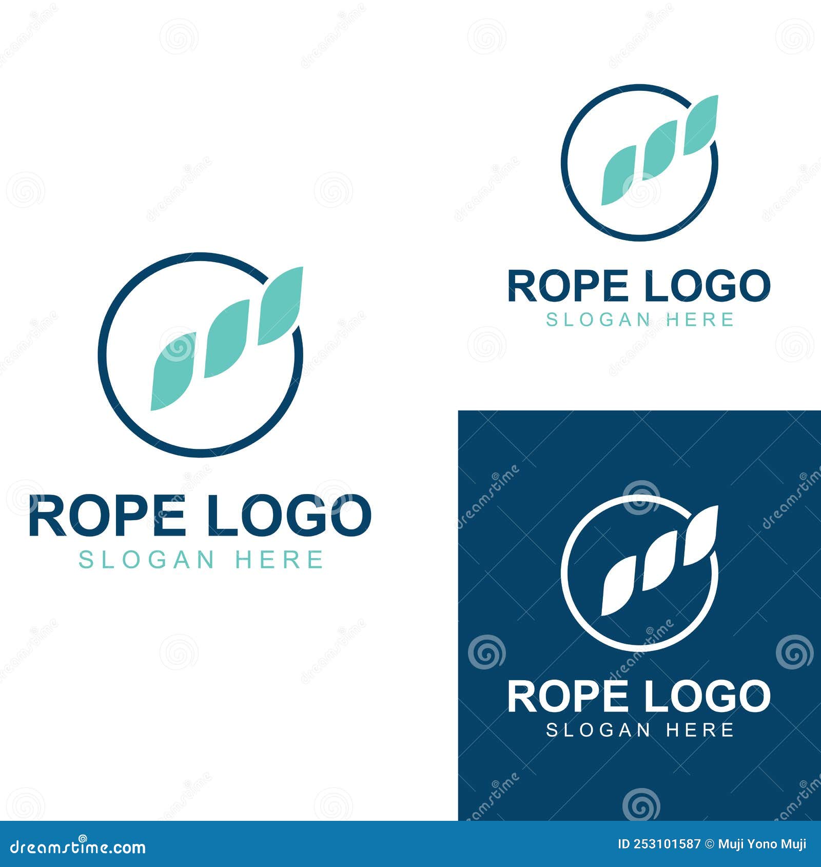 Rope Logo Using a Vector Illustration Design Template Stock Vector ...