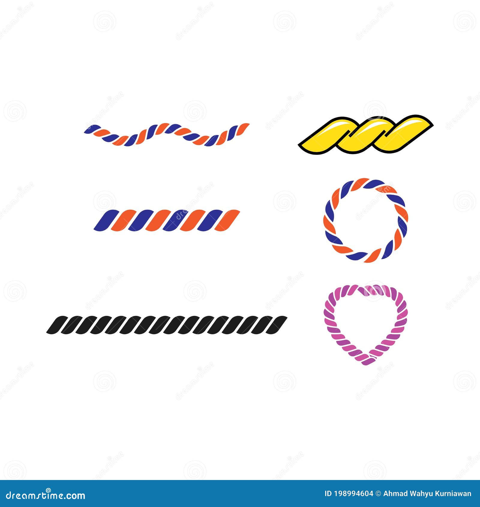 Rope logo stock vector. Illustration of isolated, line - 198994604
