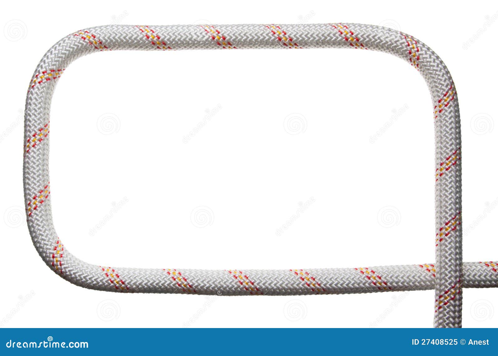 Rope loop frame stock image. Image of cable, loop, thick - 27408525