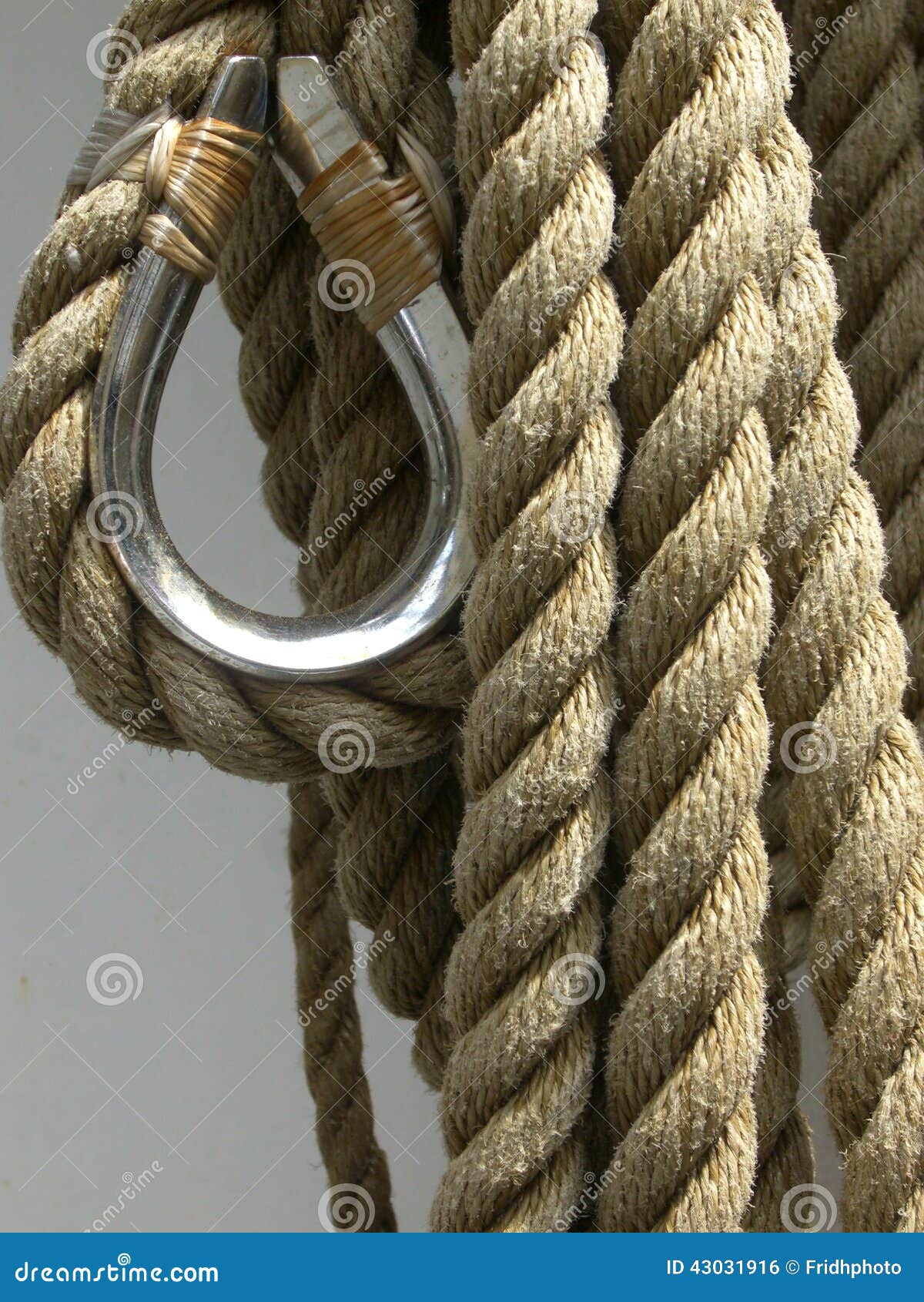 Rope stock photo. Image of brown, bond, rope, loop, cordage - 43031916