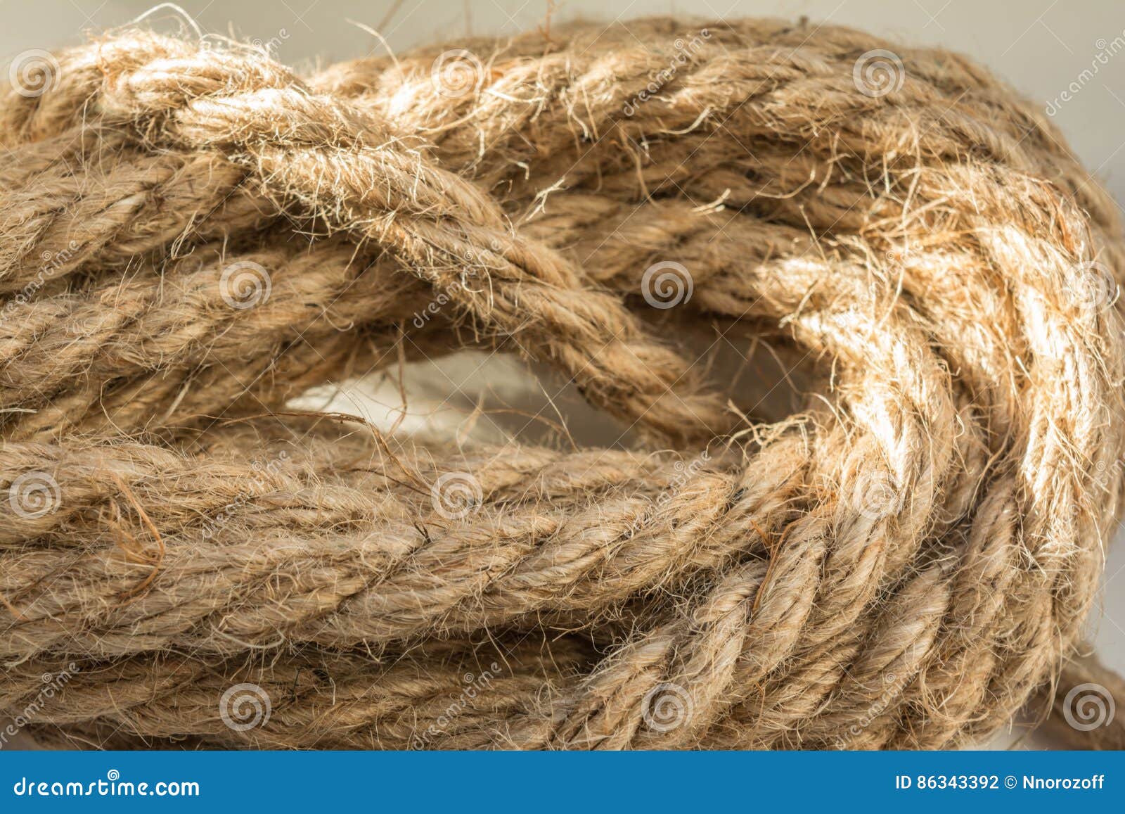 Rope made of flax stock photo. Image of background, cable - 86343392