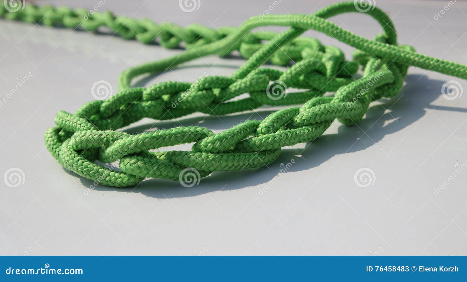 Rope Mooring Green On The Deck Royalty-Free Stock Photo | CartoonDealer ...