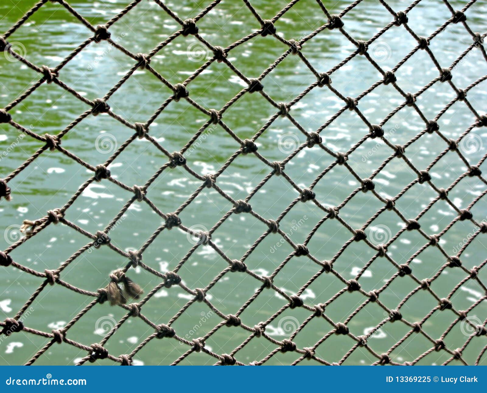 Rope Net stock image. Image of lake, knot, water, abstract - 13369225