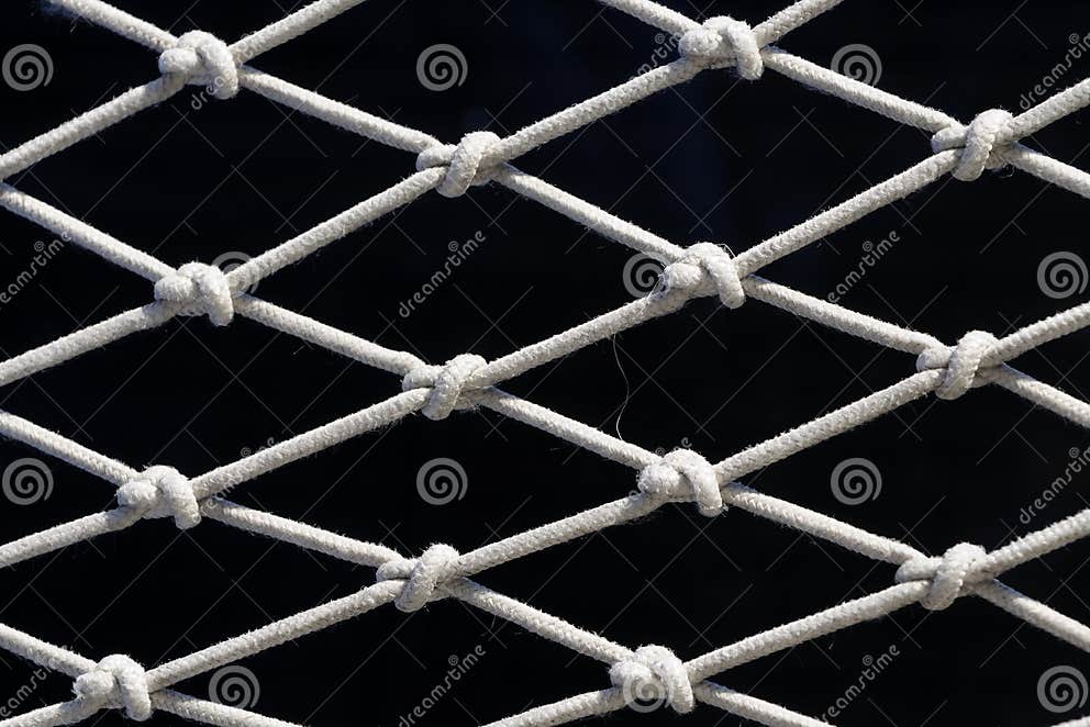 Rope net stock image. Image of ship, knot, grid, secured - 13573007
