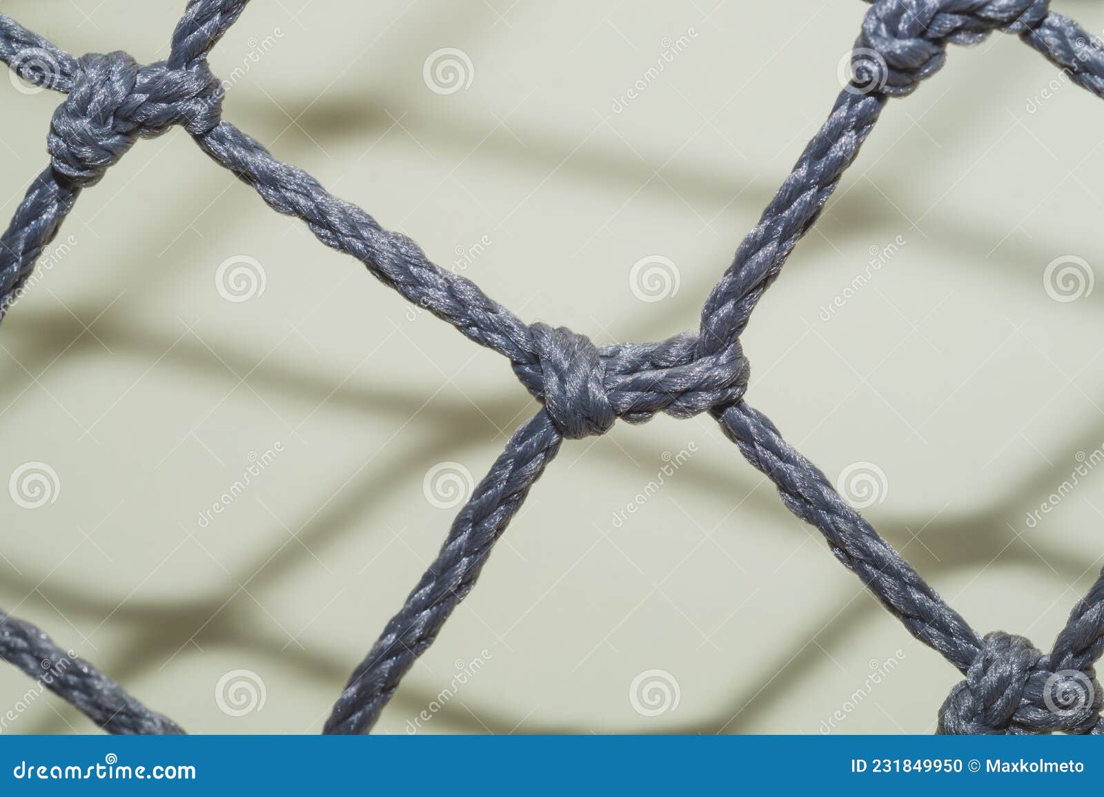 Rope Net Close Up. Mesh with Weaving and Knots Stock Photo - Image of ...