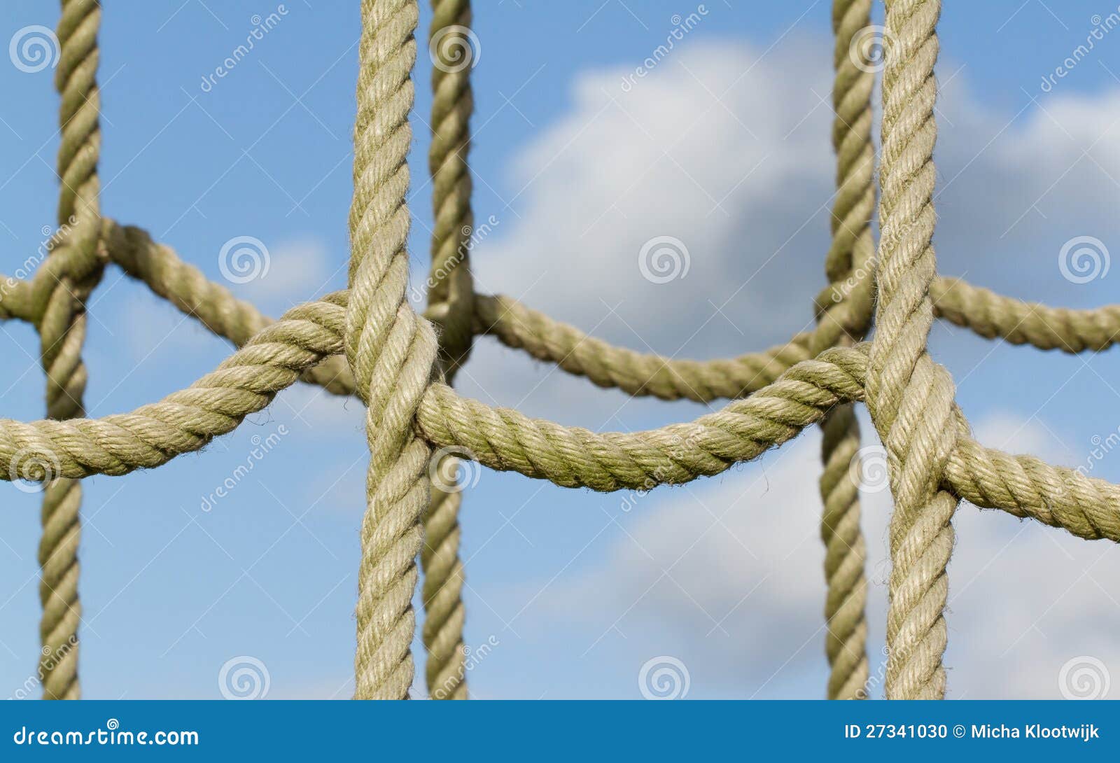 Rope Net Used for Children Climbing Stock Photo - Image of hunt ...