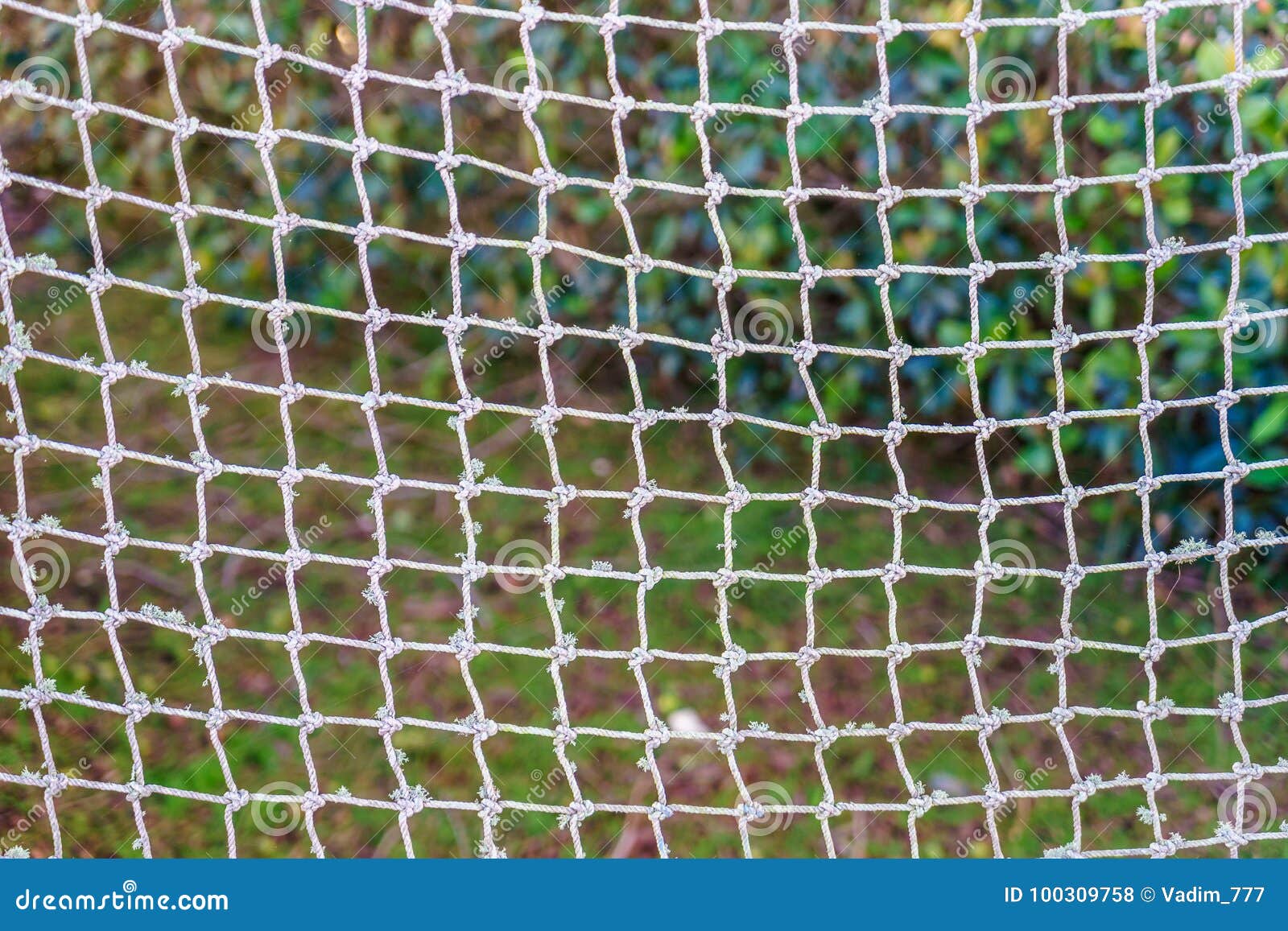 Rope Network with Knots and Square Cells with Background Stock Photo ...