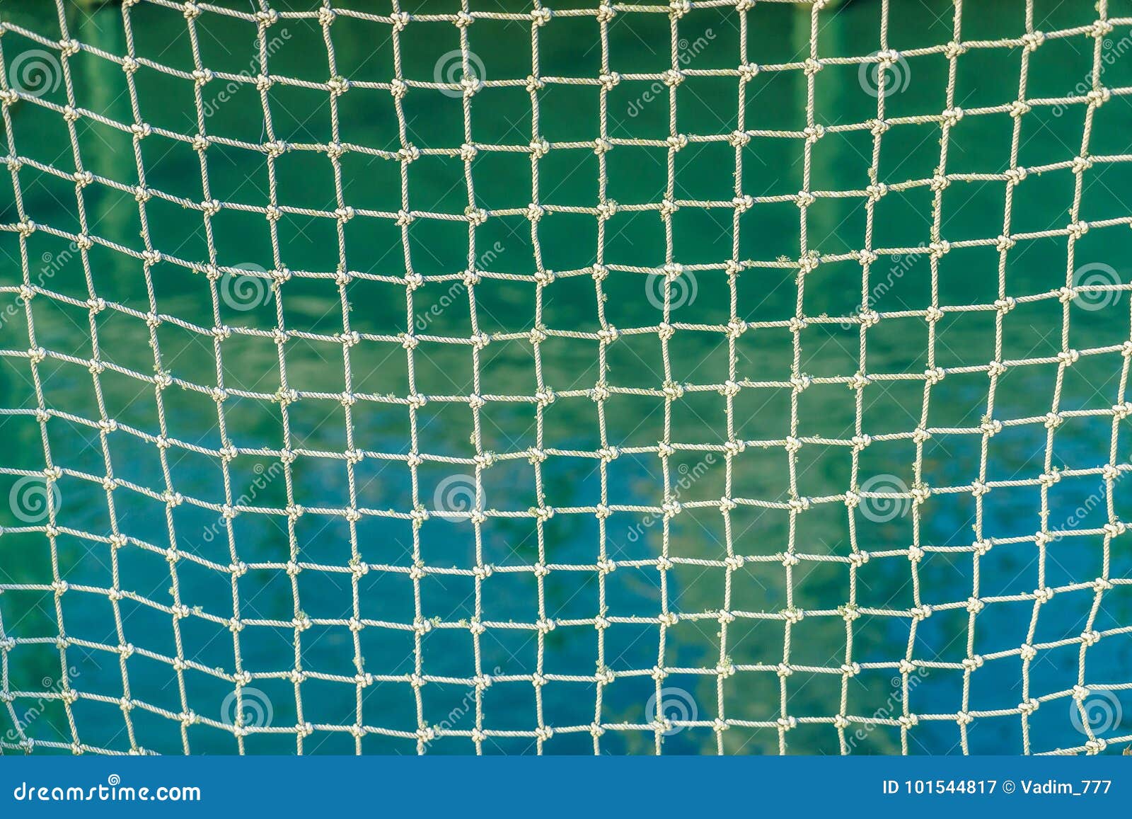 Rope Network with Knots and Square Cells with Background Stock Image ...