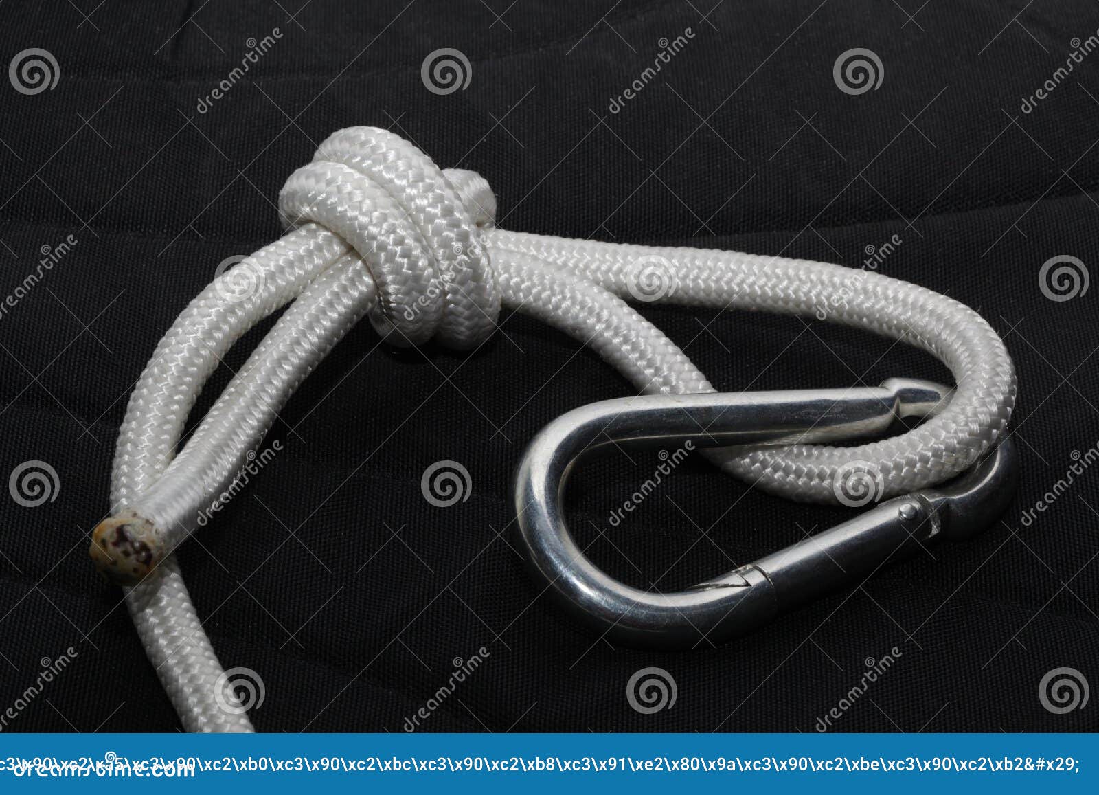 Rope noose with a carbine stock photo. Image of fiber - 14662542