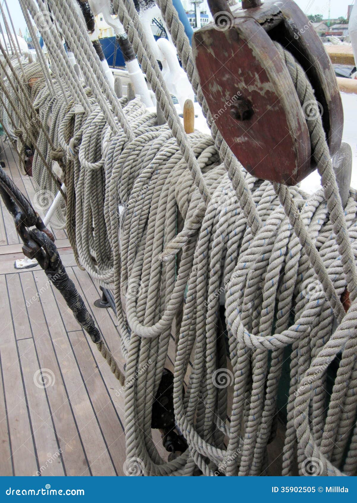 Rope stock image. Image of vintage, ship, strong, shipping - 35902505