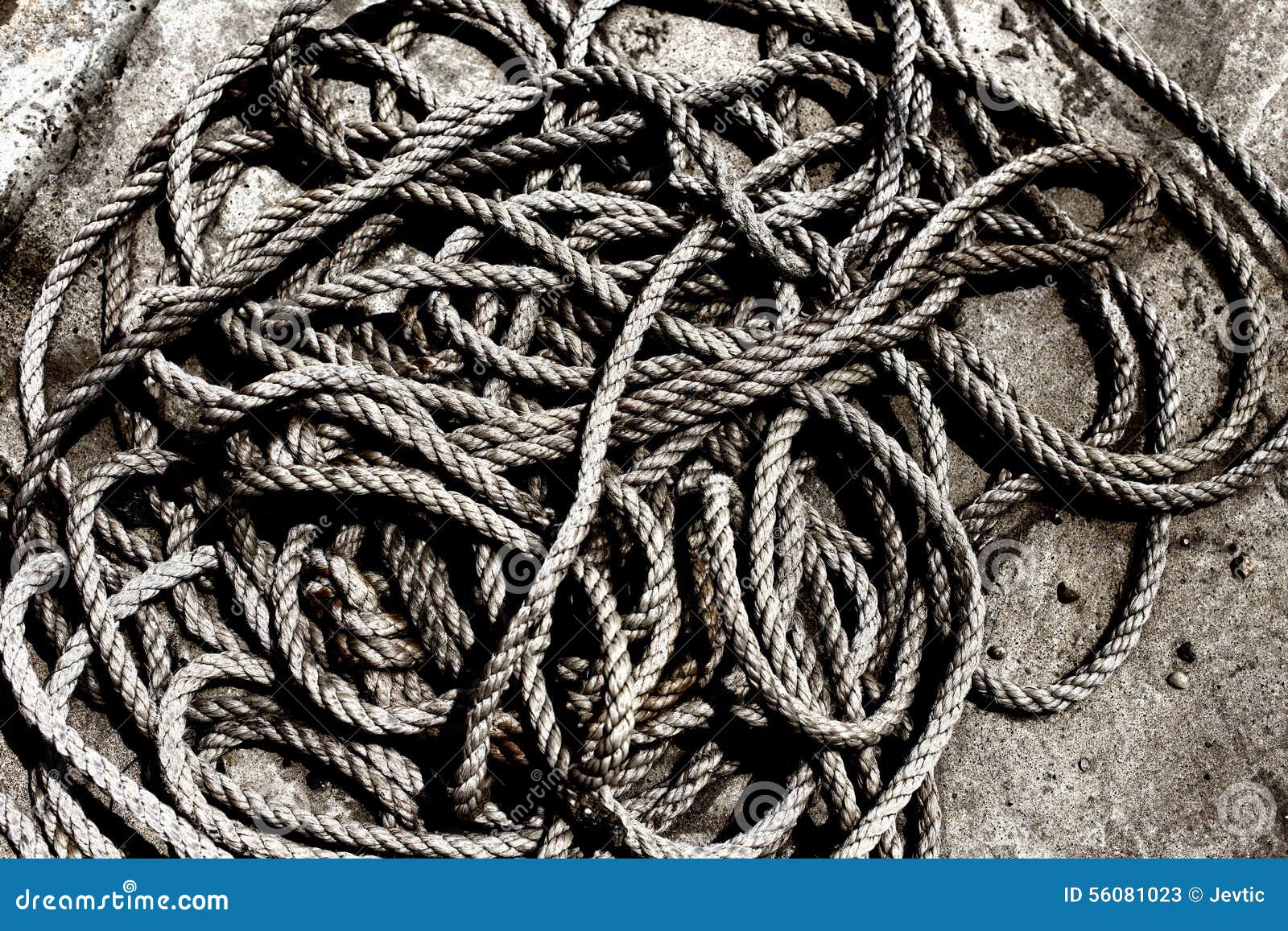Rope pile stock image. Image of black, industry, rough - 56081023