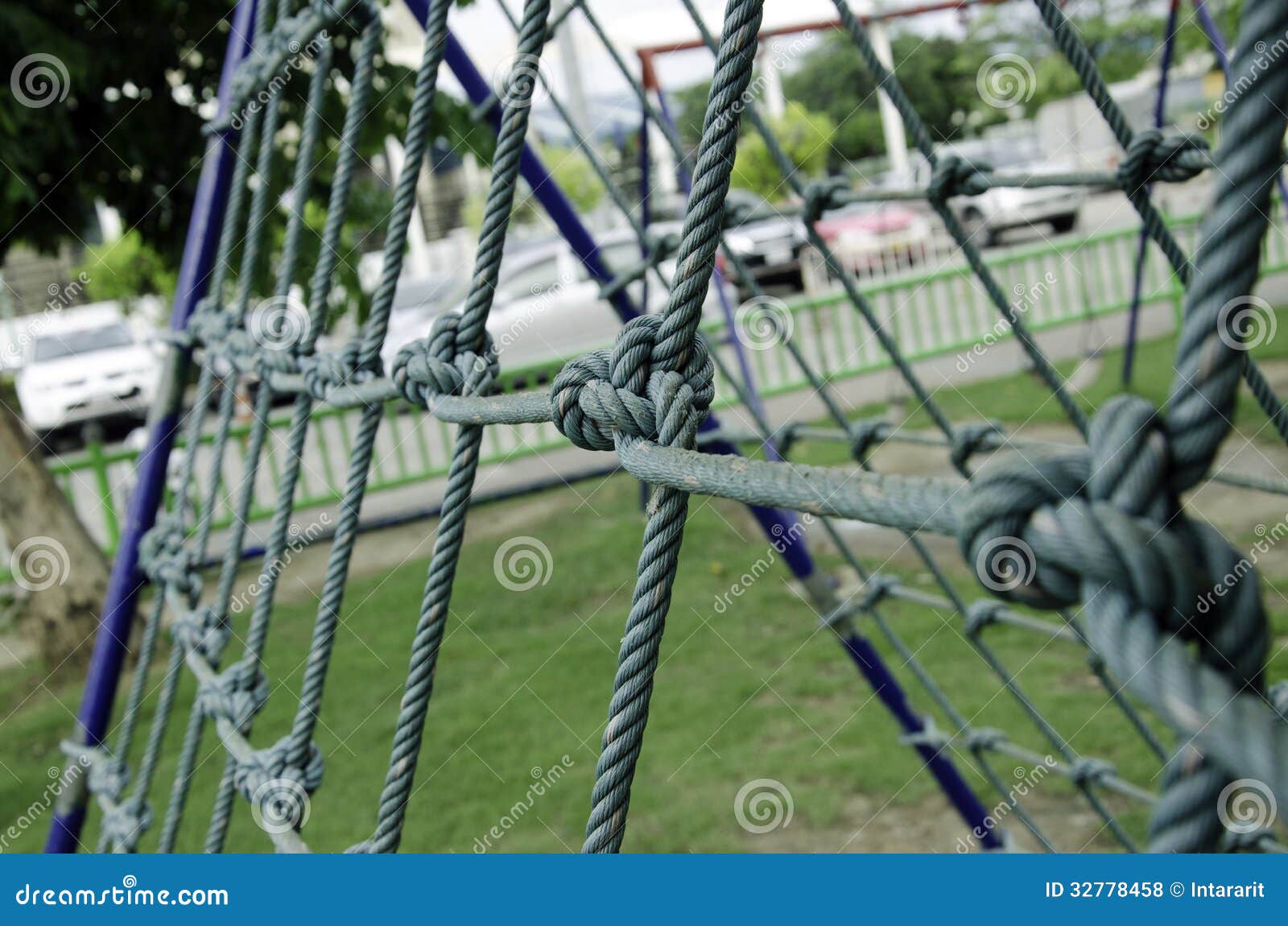 Rope in the playground. stock photo. Image of holding - 32778458