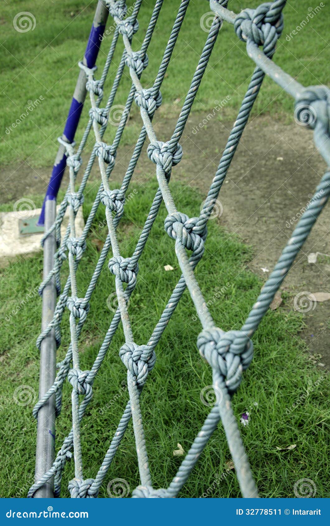 Rope in the playground. stock image. Image of green, challenge - 32778511