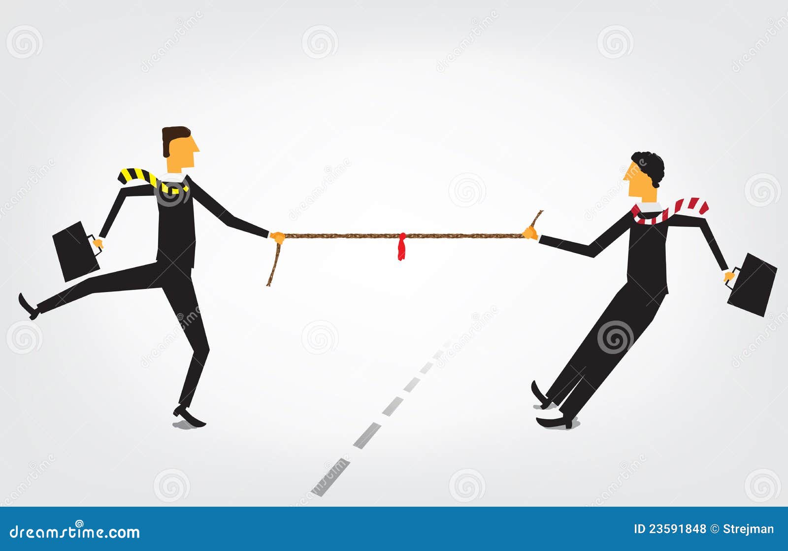 Rope pulling stock vector. Illustration of design, competitive - 23591848