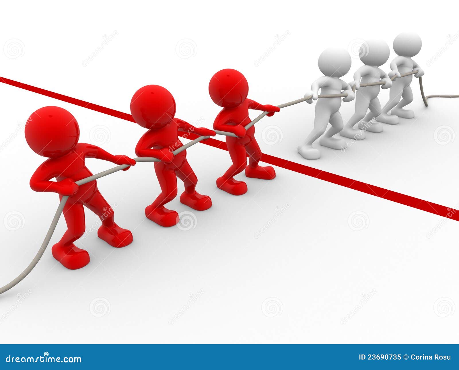 Rope pulling stock illustration. Illustration of rope - 23690735