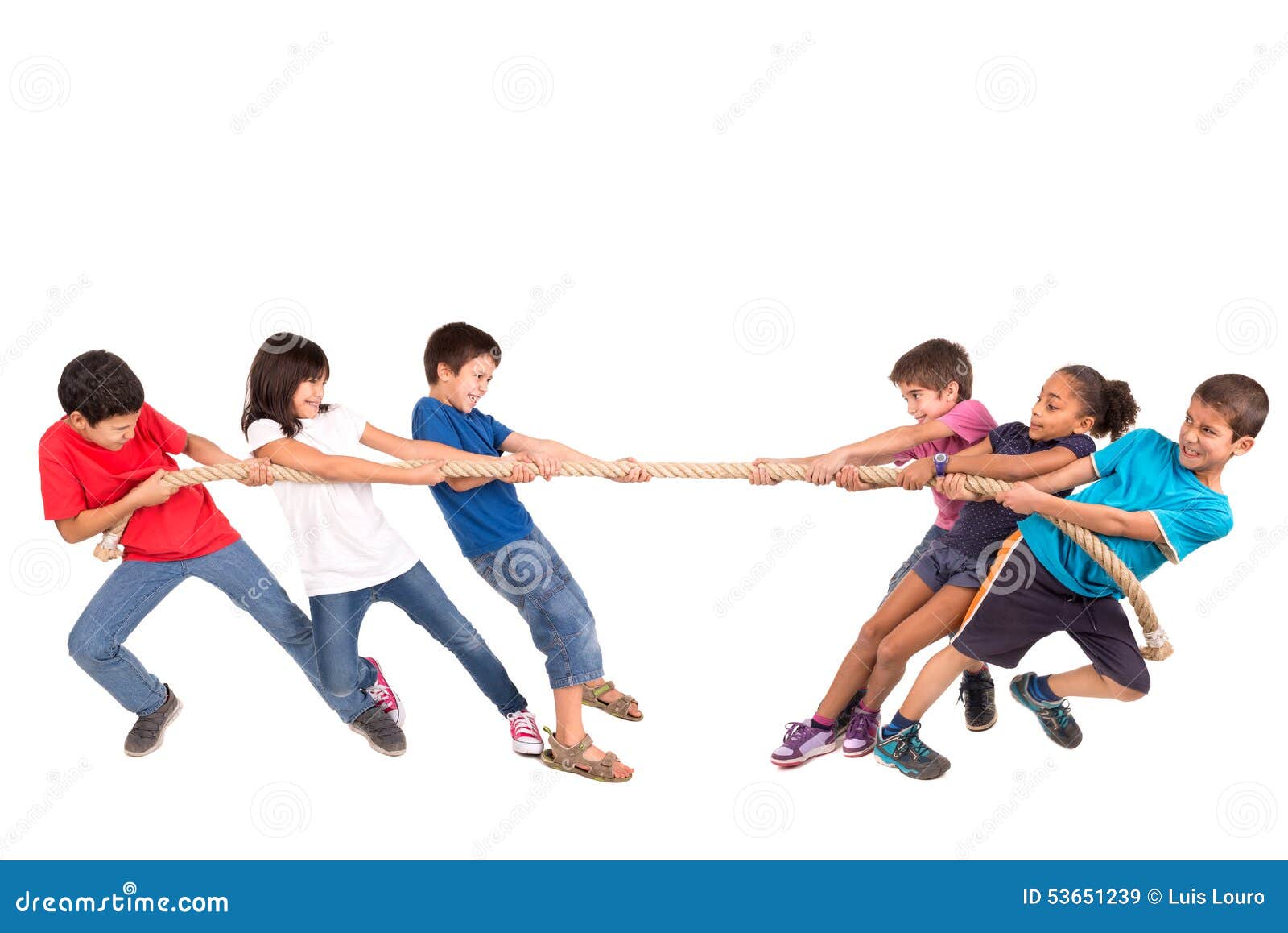 Rope Pulling Team Royalty-Free Stock Image | CartoonDealer.com #30704344