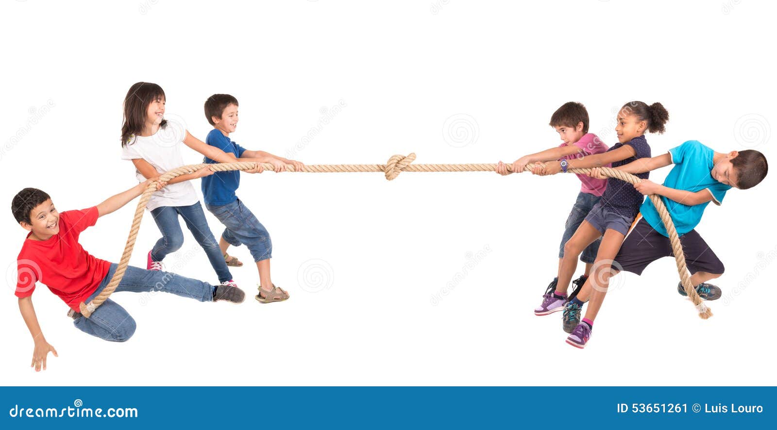 Rope pulling stock image. Image of joyful, beautiful - 53651261