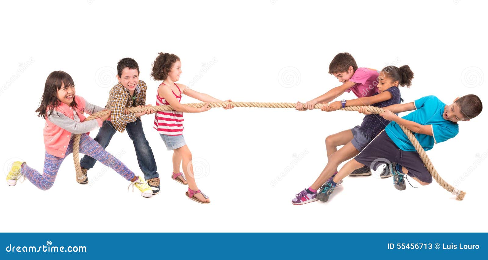 Rope Pulling Team Royalty-Free Stock Image | CartoonDealer.com #30704344