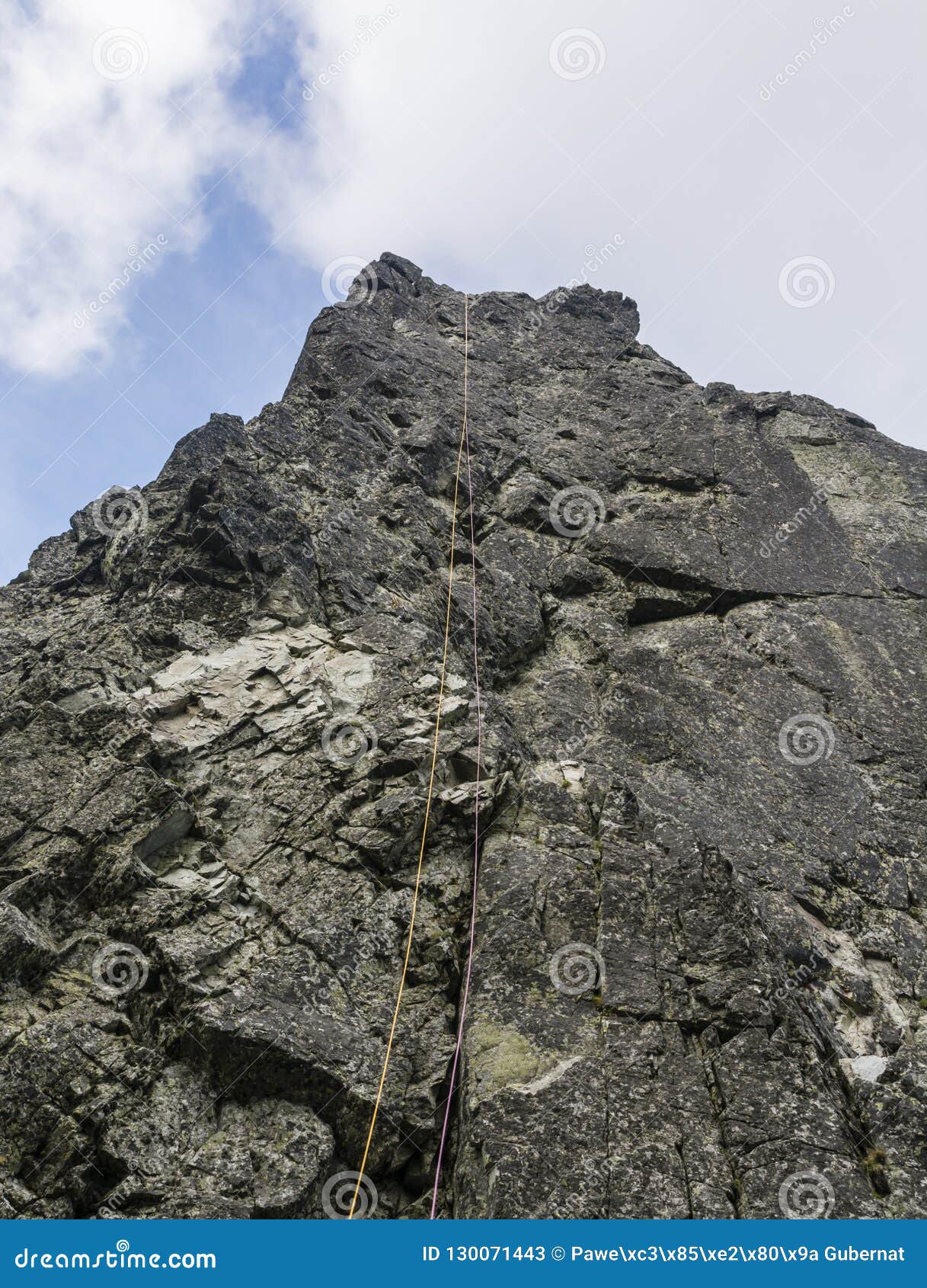 The Rope is Ready for Descent Along the Fault, after Completing ...