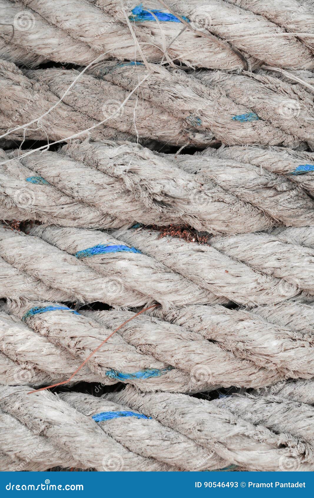 Rope Roll Background and Texture Stock Image - Image of linen, braid ...