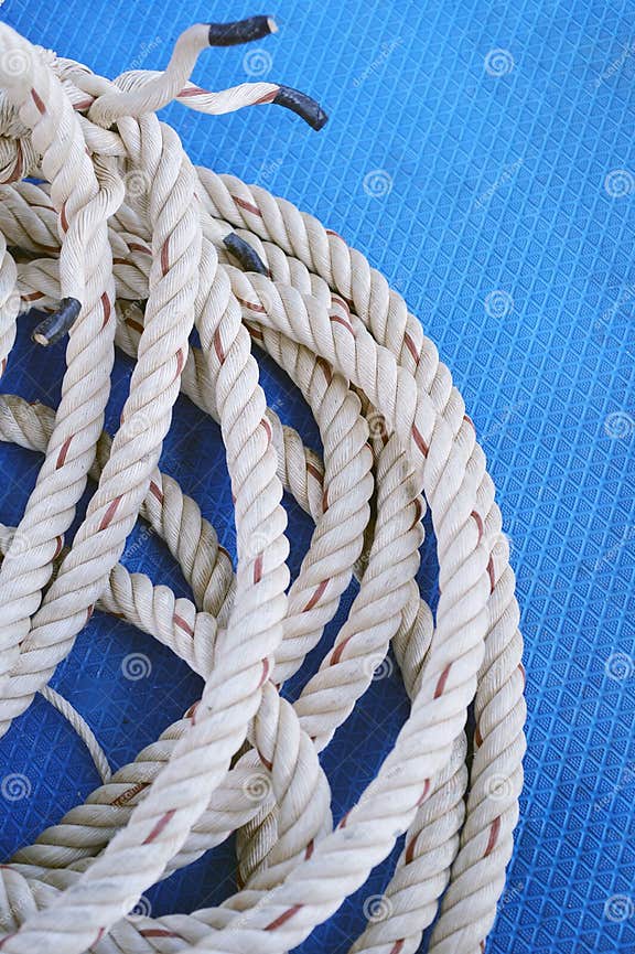 Rope roll stock image. Image of board, bouy, nautical - 58329591