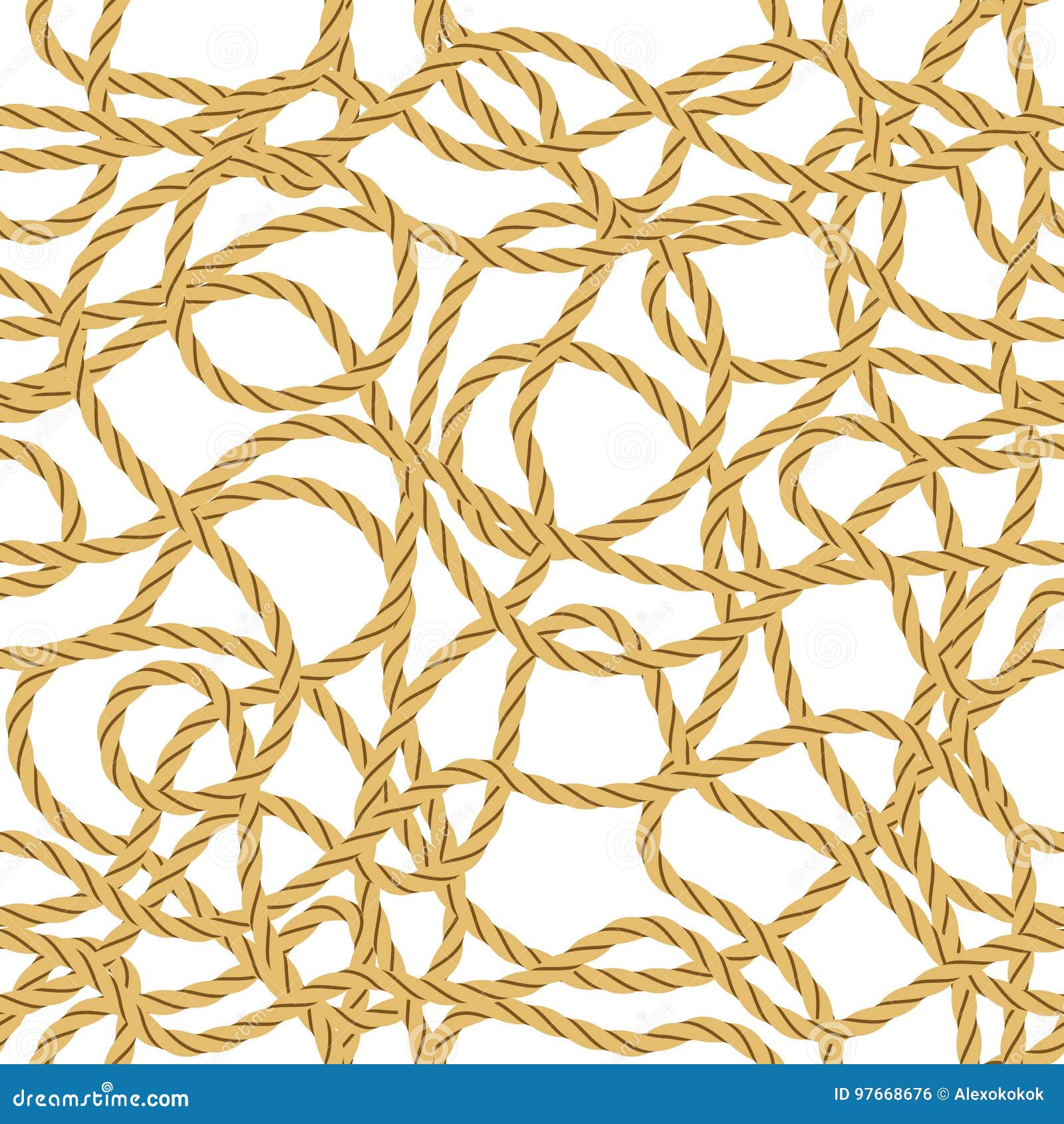 Rope, Seamless Background stock vector. Illustration of abstract - 97668676