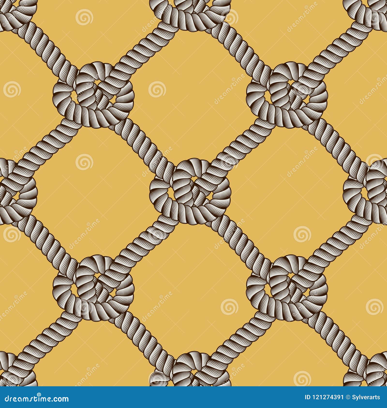 Rope Seamless Pattern, Trendy Vector Wallpaper Background. Cord Stock ...