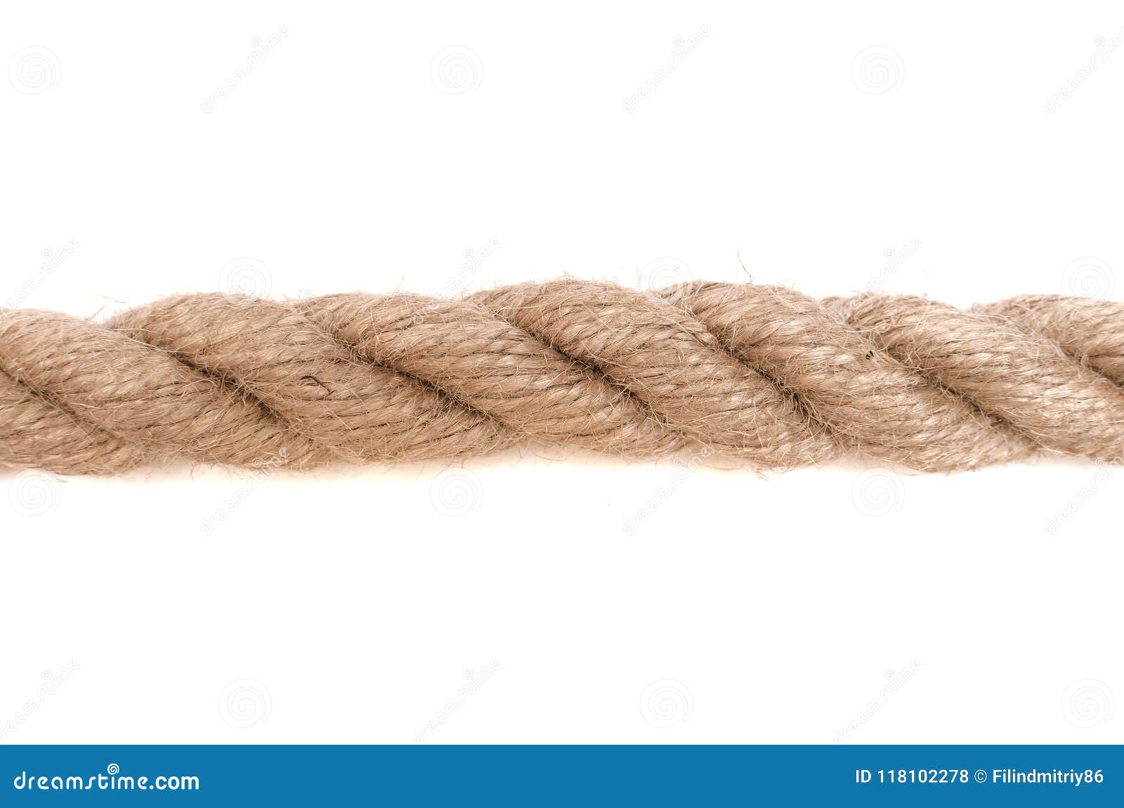 Rope Segment Line Isolated. Stock Photo - Image of hawser, cable: 118102278