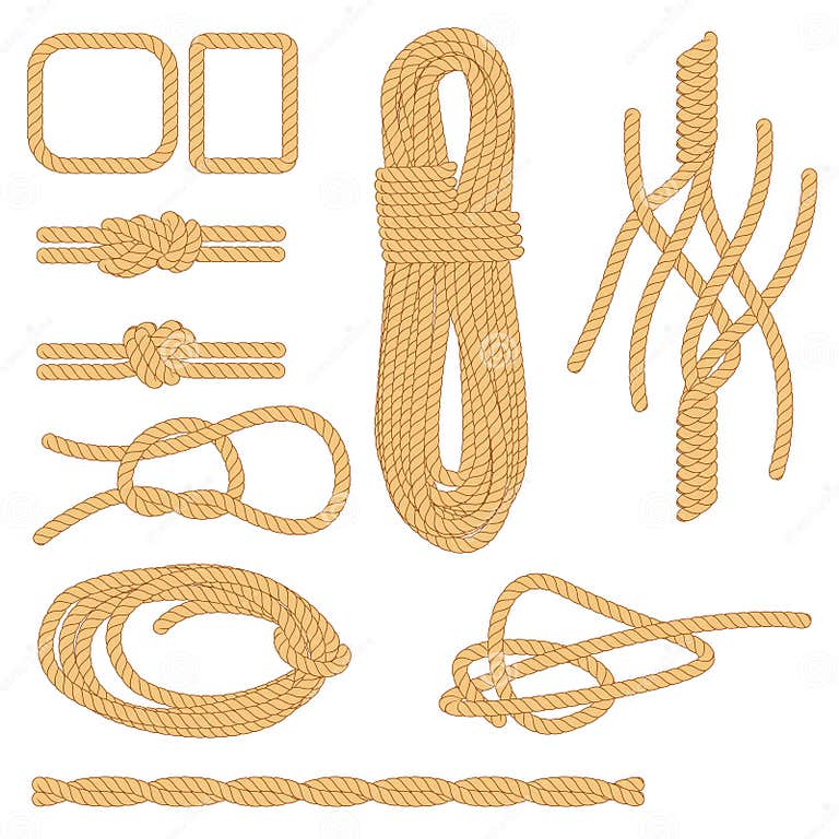 Rope stock vector. Illustration of string, cord, fiber - 38125101