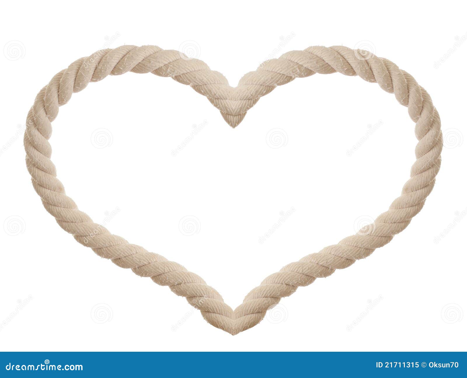 Rope in the Shape of Heart Isolated Stock Image - Image of curve, sport ...