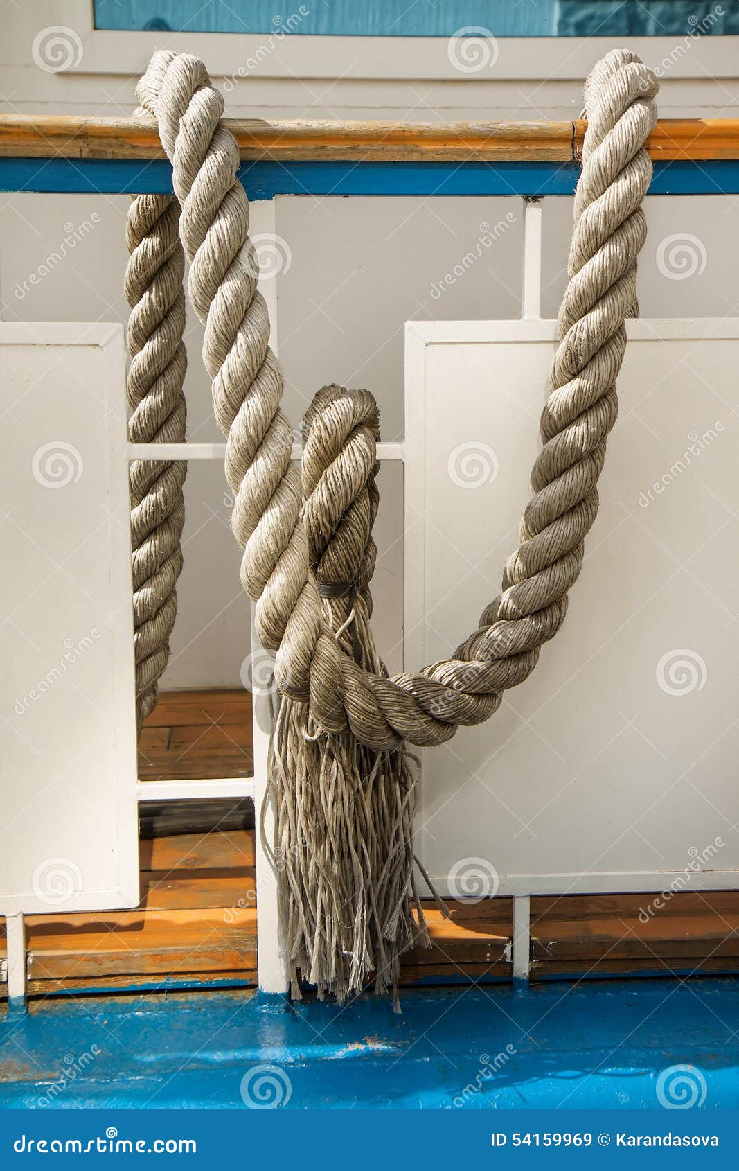 Rope by the ship close up stock image. Image of strength - 54159969