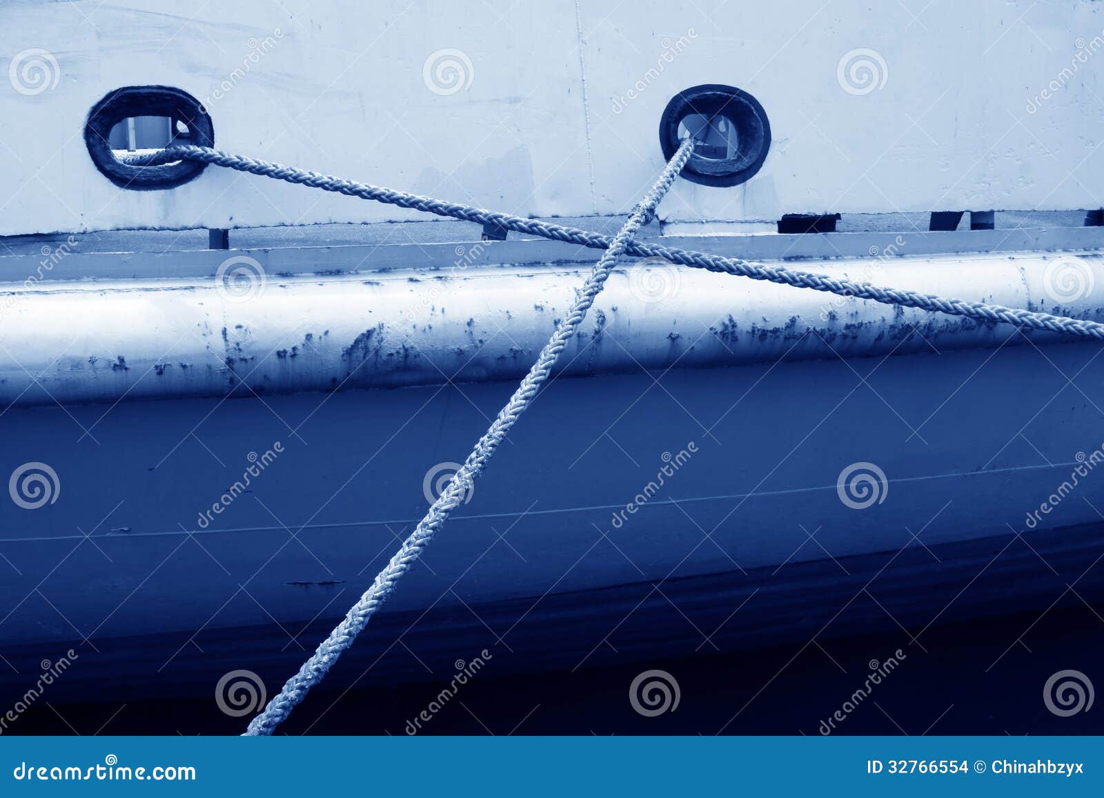 Rope on ship stock photo. Image of hole, industrial, nostalgia - 32766554