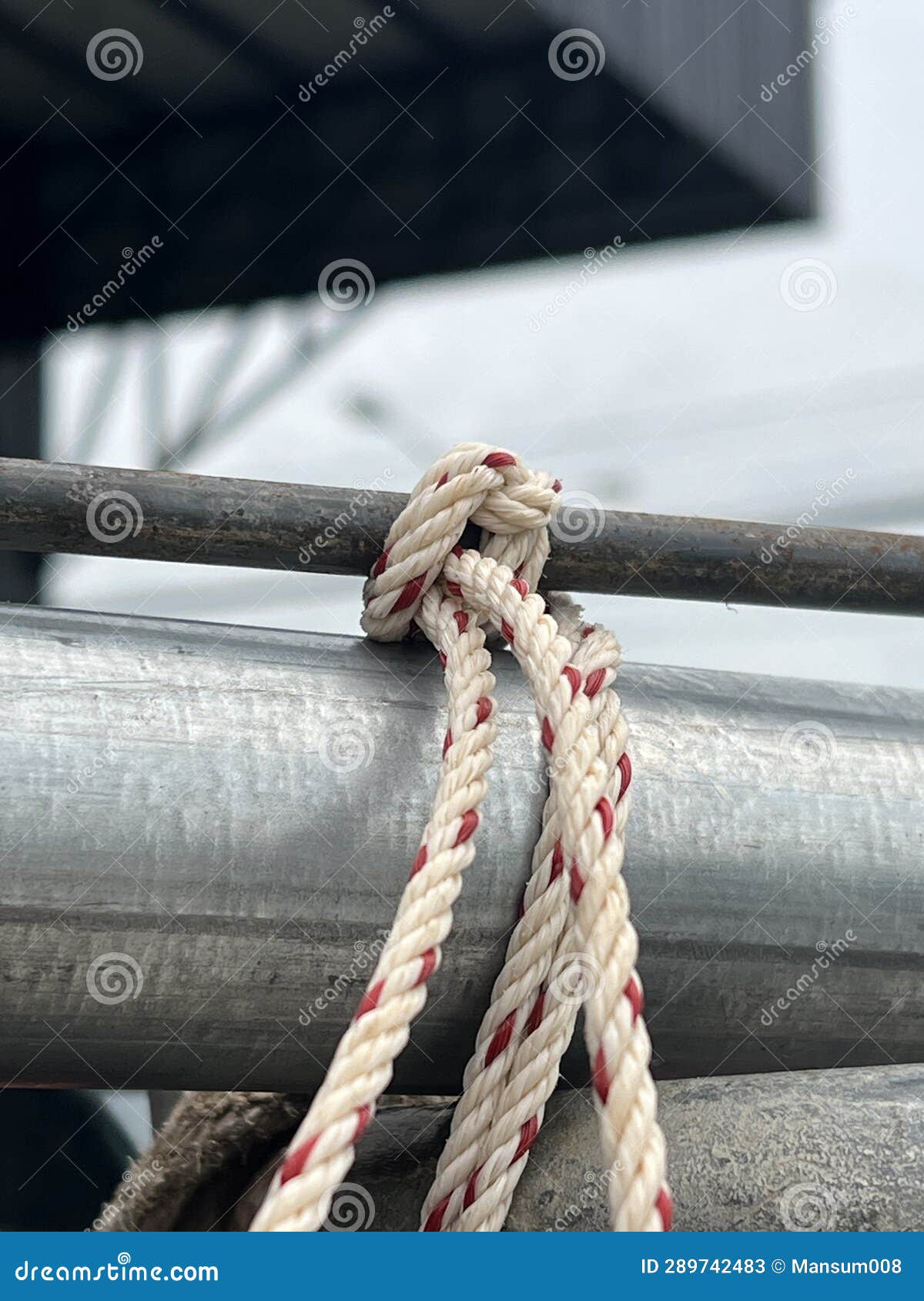 Rope for the Ship in the Sea Stock Image - Image of metal, structure ...