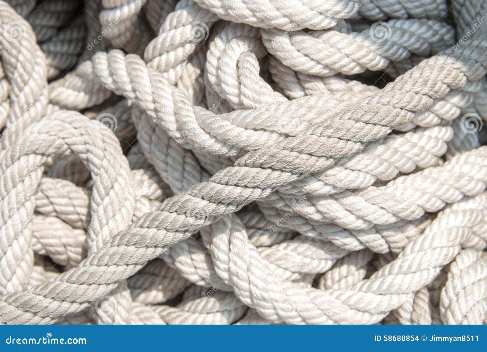 Rope stock photo. Image of spiral, mess, rope, thick - 58680854