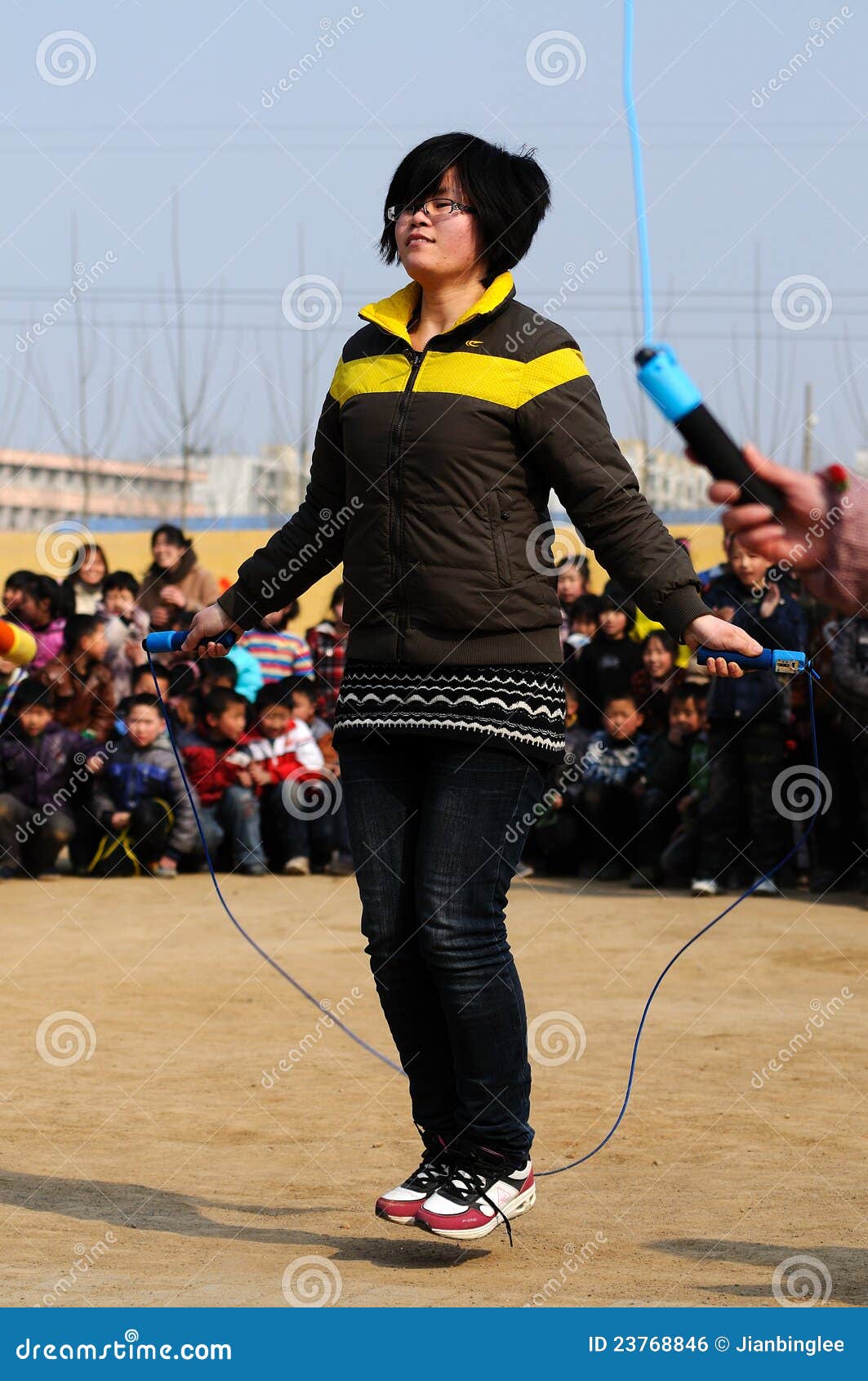 Rope Skipping Competition editorial photo. Image of jumping - 23768846