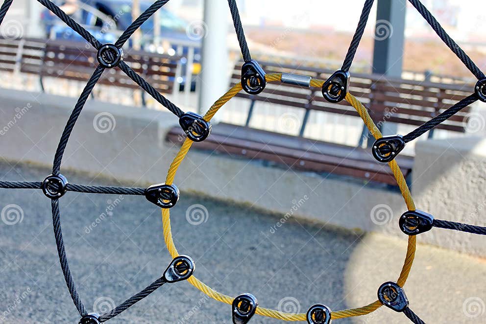 Rope Spider Web in Playground Stock Photo - Image of relaxation ...