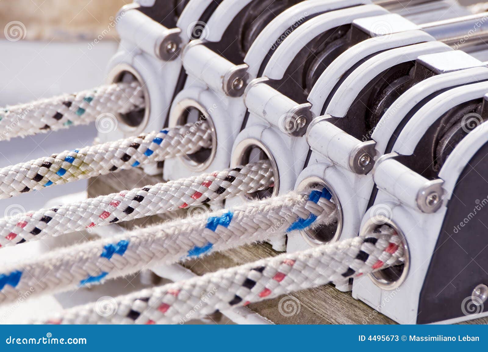 Rope stopper stock image. Image of equipment, yacht, cord - 4495673